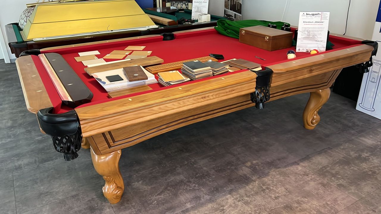 Poolbillard DRAGON 8ft Ausstellungsstück | Billardtisch Busch